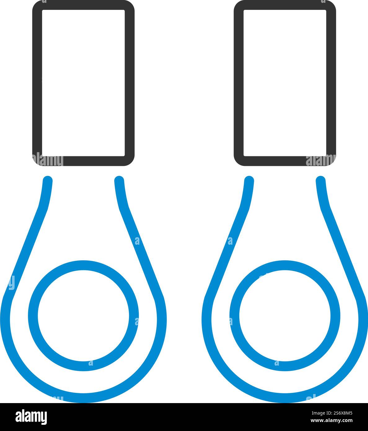 Connection Terminal Ring Icon. Editable Bold Outline With Color Fill ...