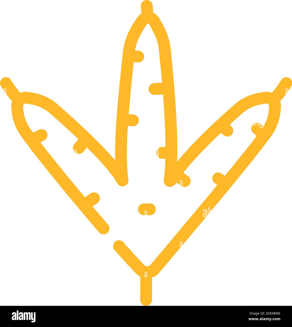 bird hoof print color icon vector. bird hoof print sign. isolated ...