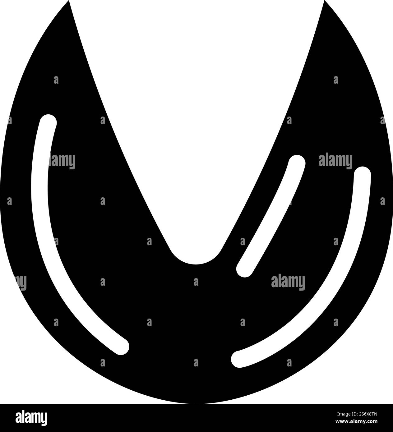 horse leg print glyph icon vector. horse leg print sign. isolated ...