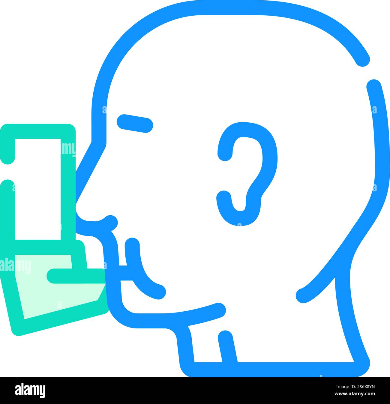 asthma health problem color icon vector. asthma health problem sign ...