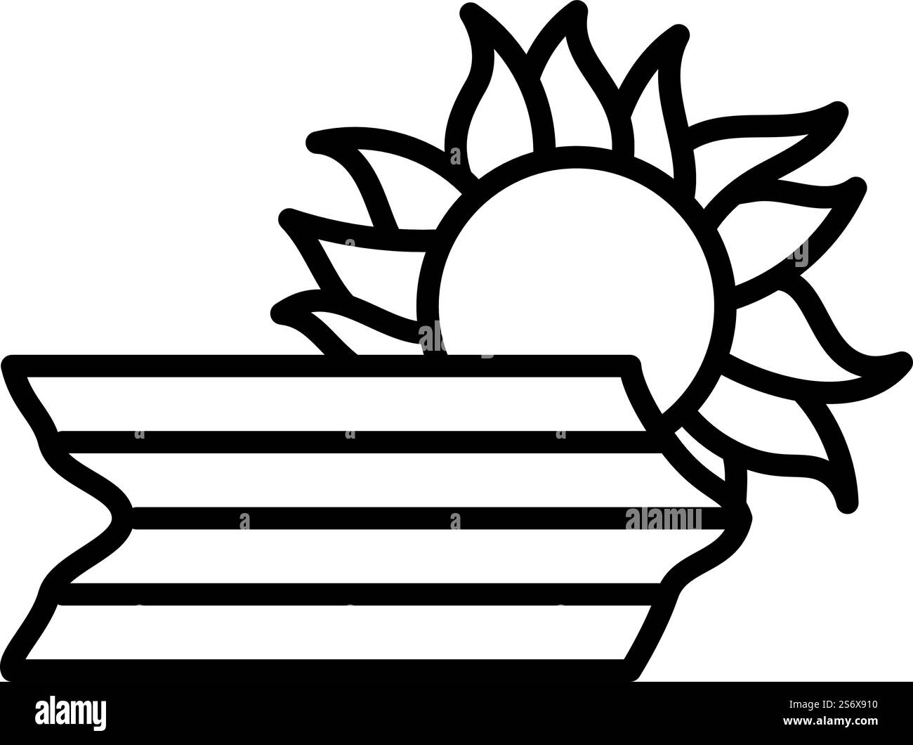 Fog Icon. Bold outline design with editable stroke width. Vector ...