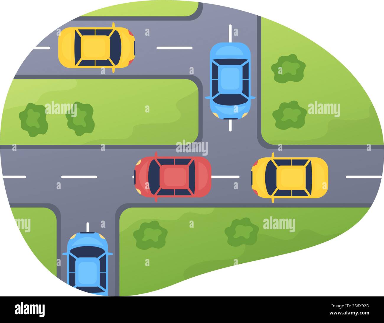Valet Parking with Ticket Image and Multiple Cars on Public Car Park in ...