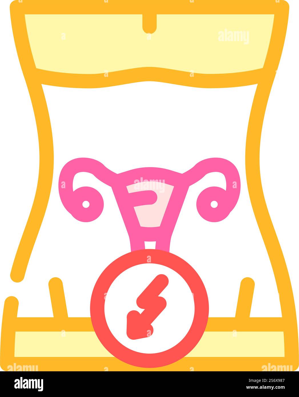 women pain color icon vector. women pain sign. isolated symbol ...