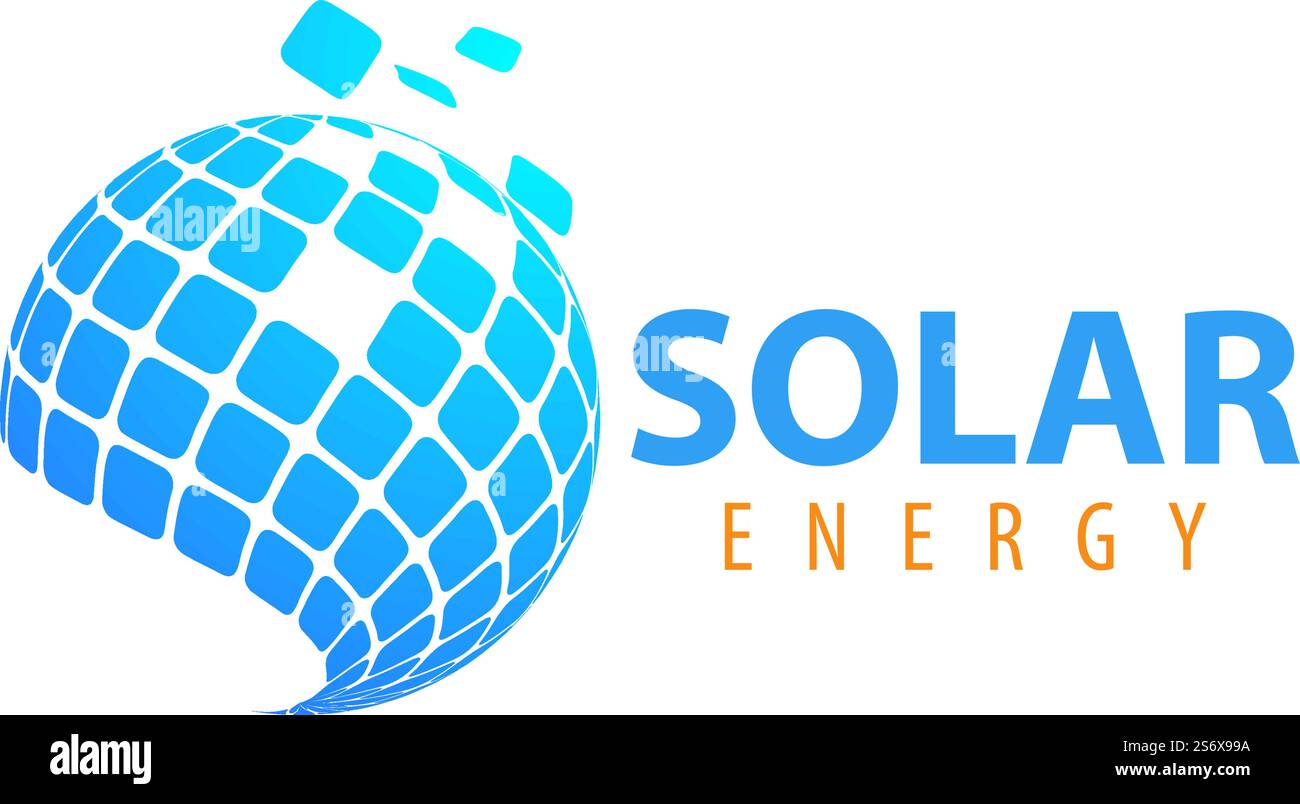 Solar panel logo vector flat design Stock Vector Image & Art - Alamy