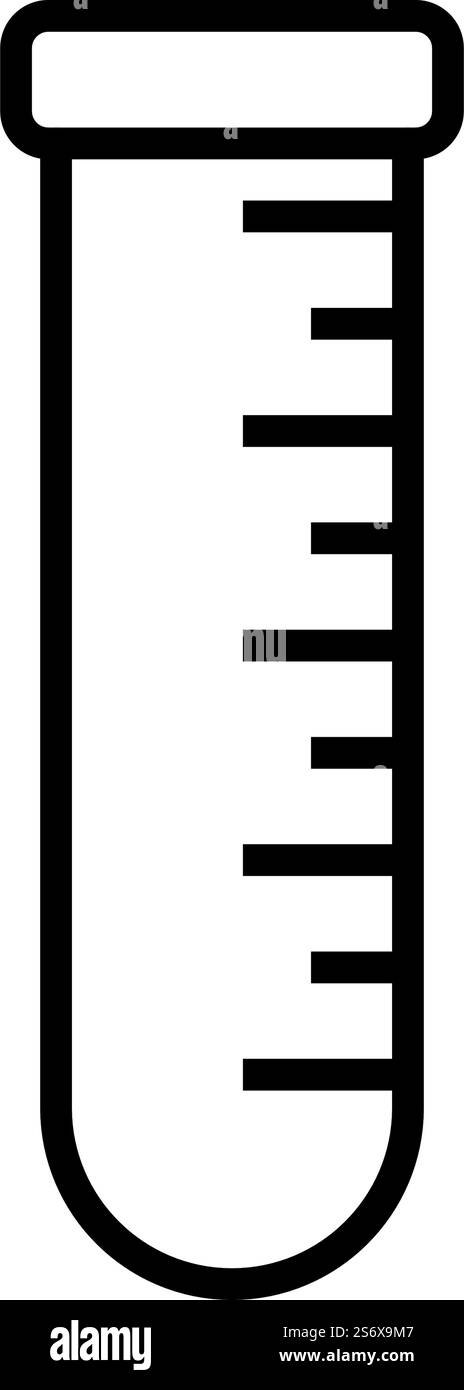 Icon Of Chemistry Beaker. Editable Bold Outline With Color Fill Design ...