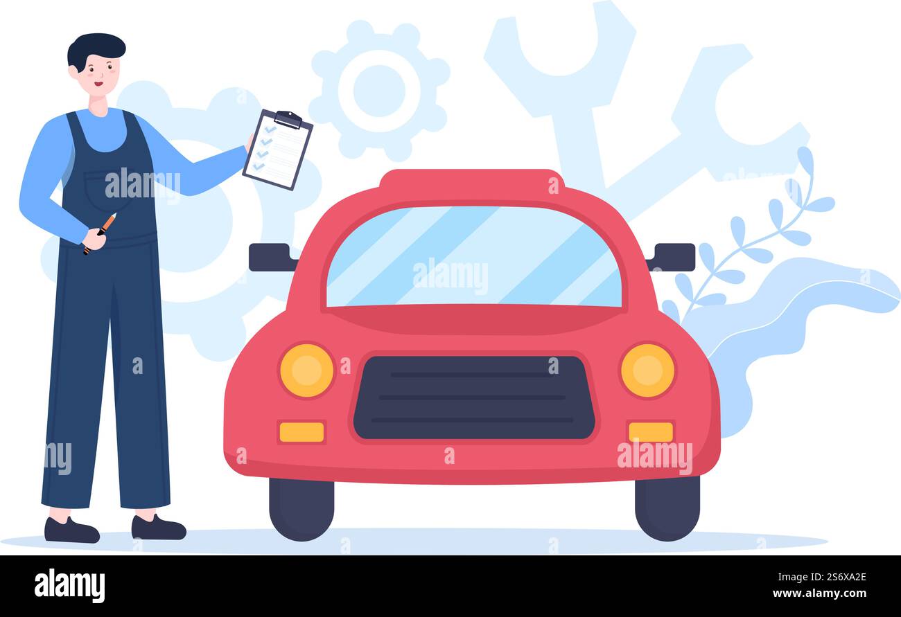 Car Inspection of The Station Detects Faults, Draws up a Checklist of ...