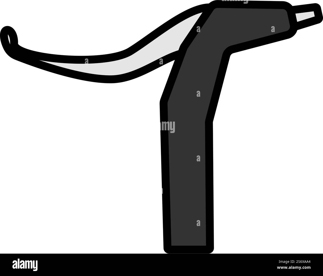 Bike HandleBar Brake Icon. Editable Bold Outline With Color Fill Design ...