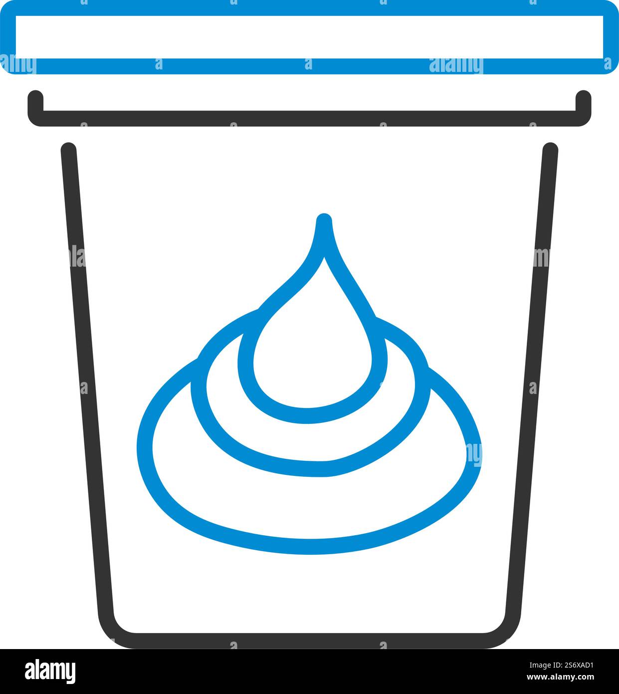 Sour Cream Icon. Editable Bold Outline With Color Fill Design. Vector ...