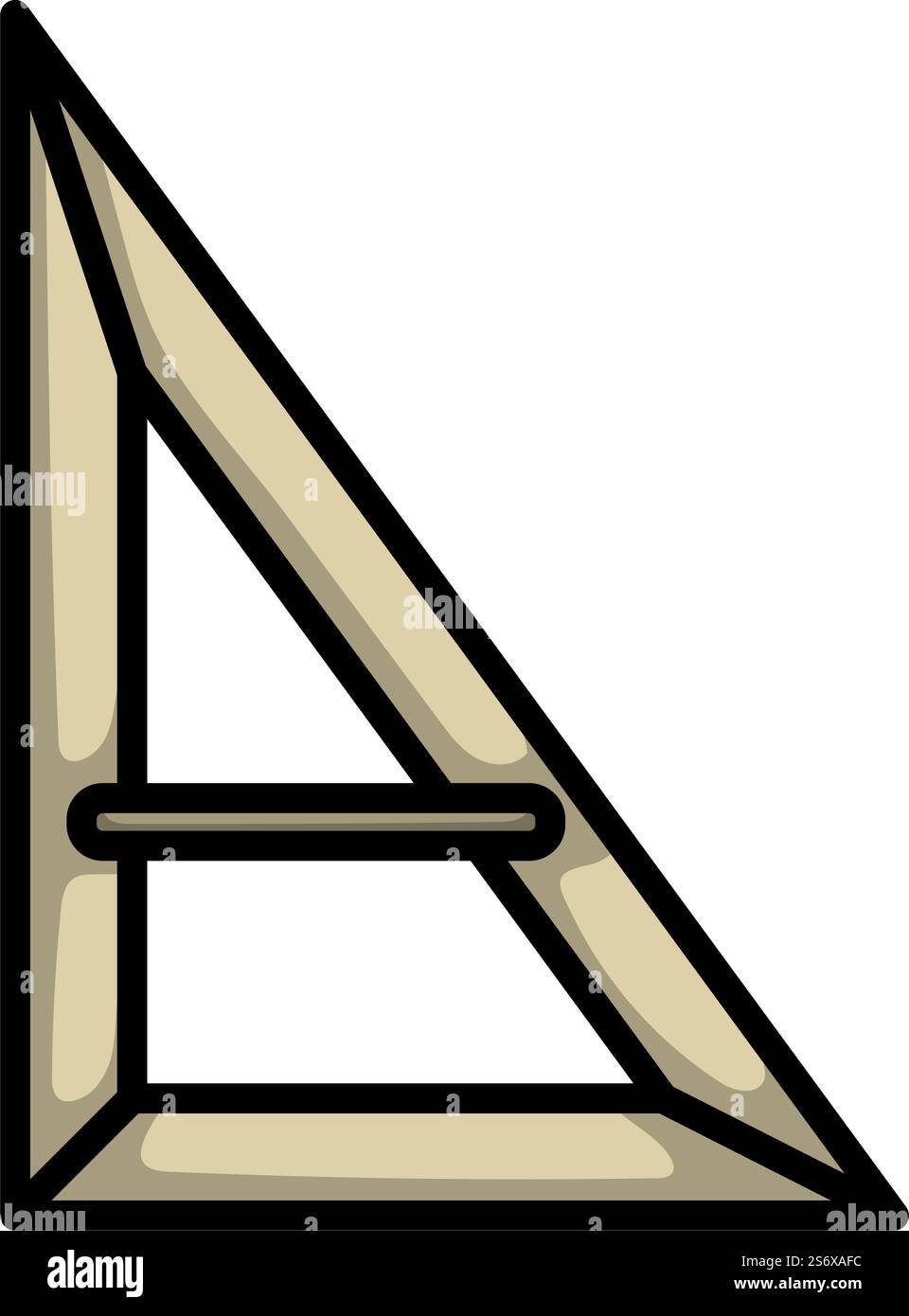 Triangle Icon. Editable Bold Outline With Color Fill Design. Vector ...