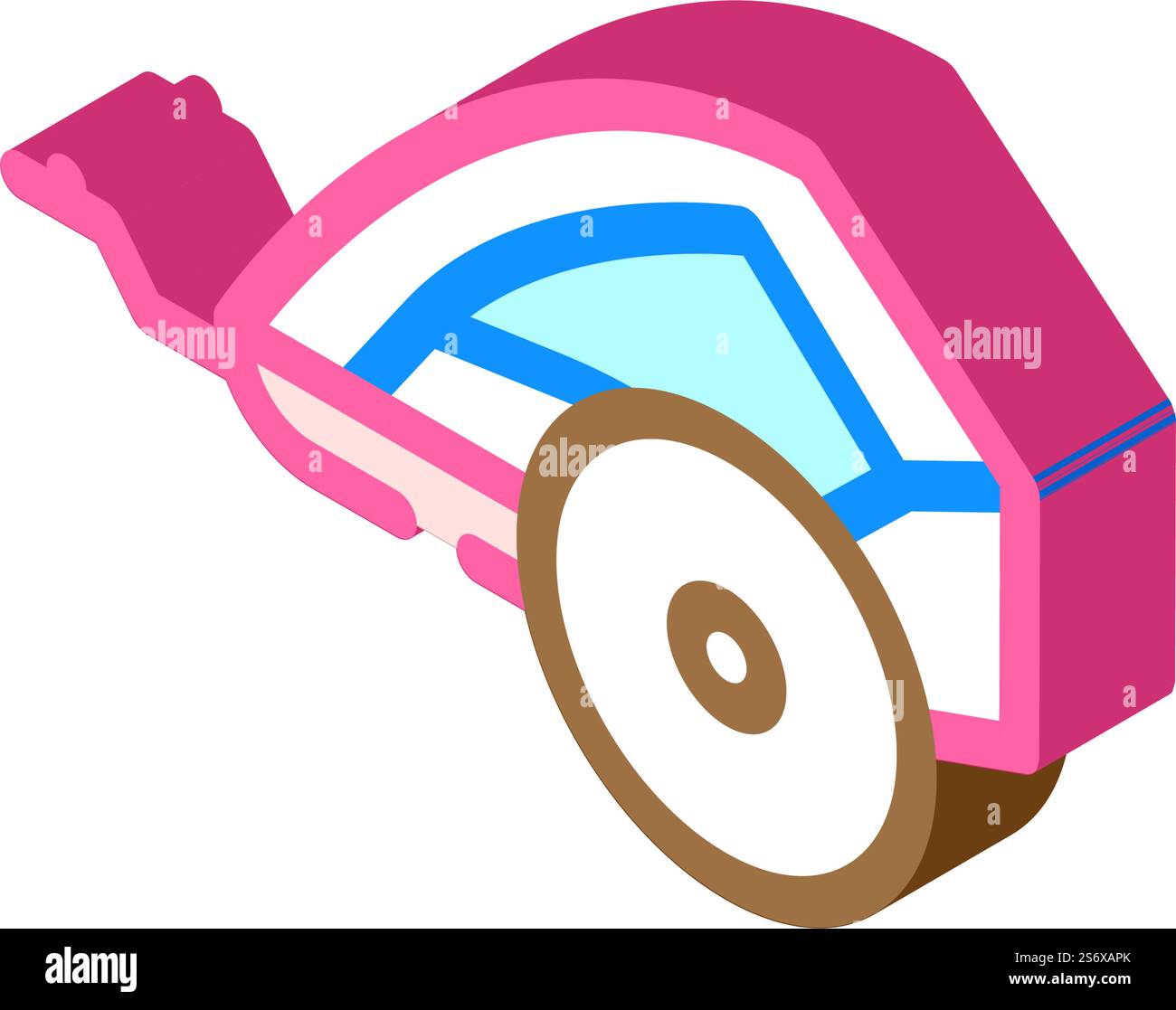 trailer kid isometric icon vector. trailer kid sign. isolated symbol ...