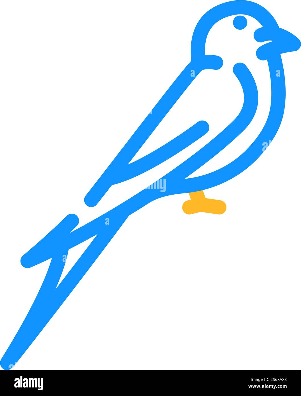 swift bird color icon vector. swift bird sign. isolated symbol ...