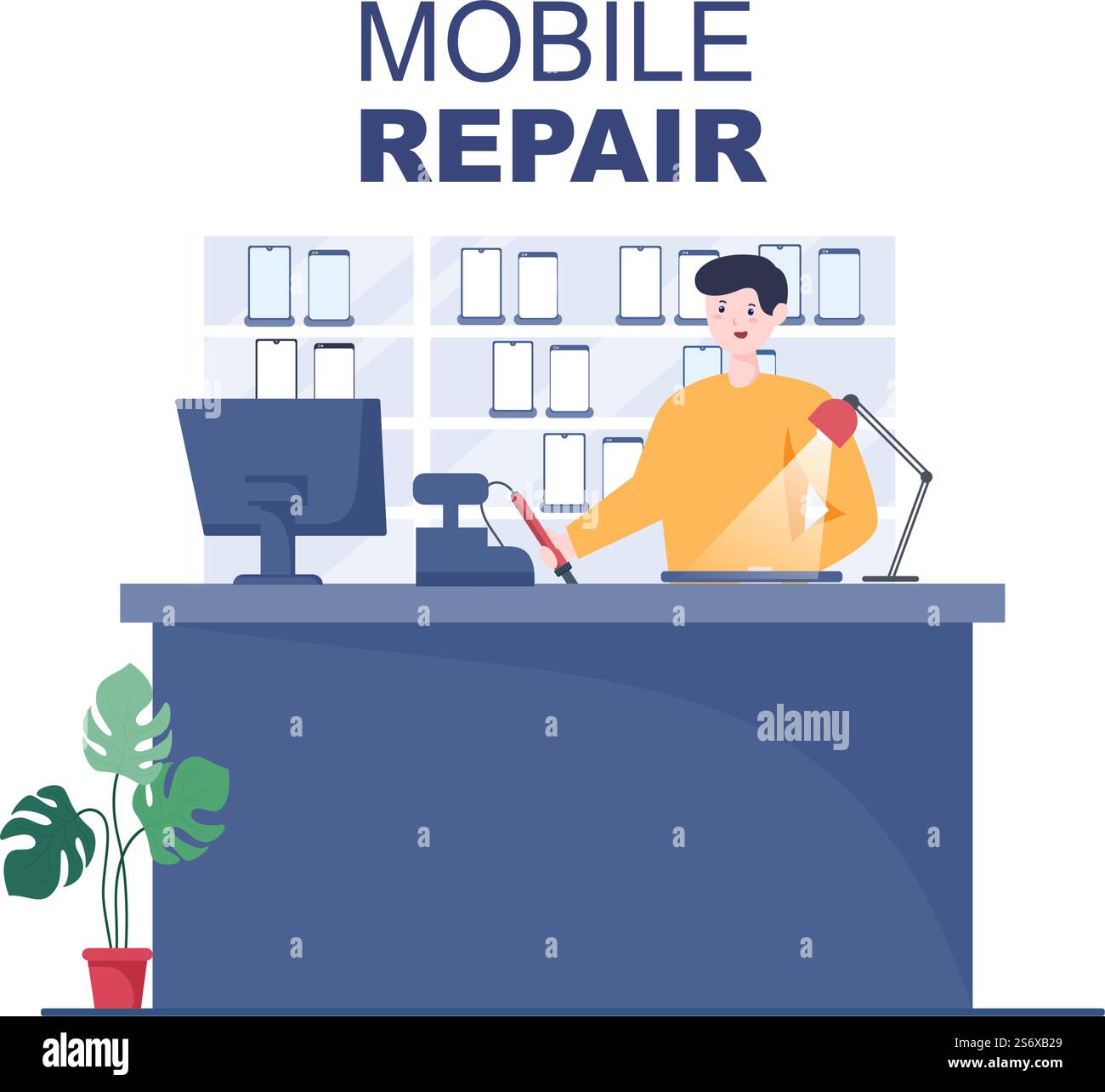 Mobile Repair of a Telephone or Smartphone Electronics Service with ...