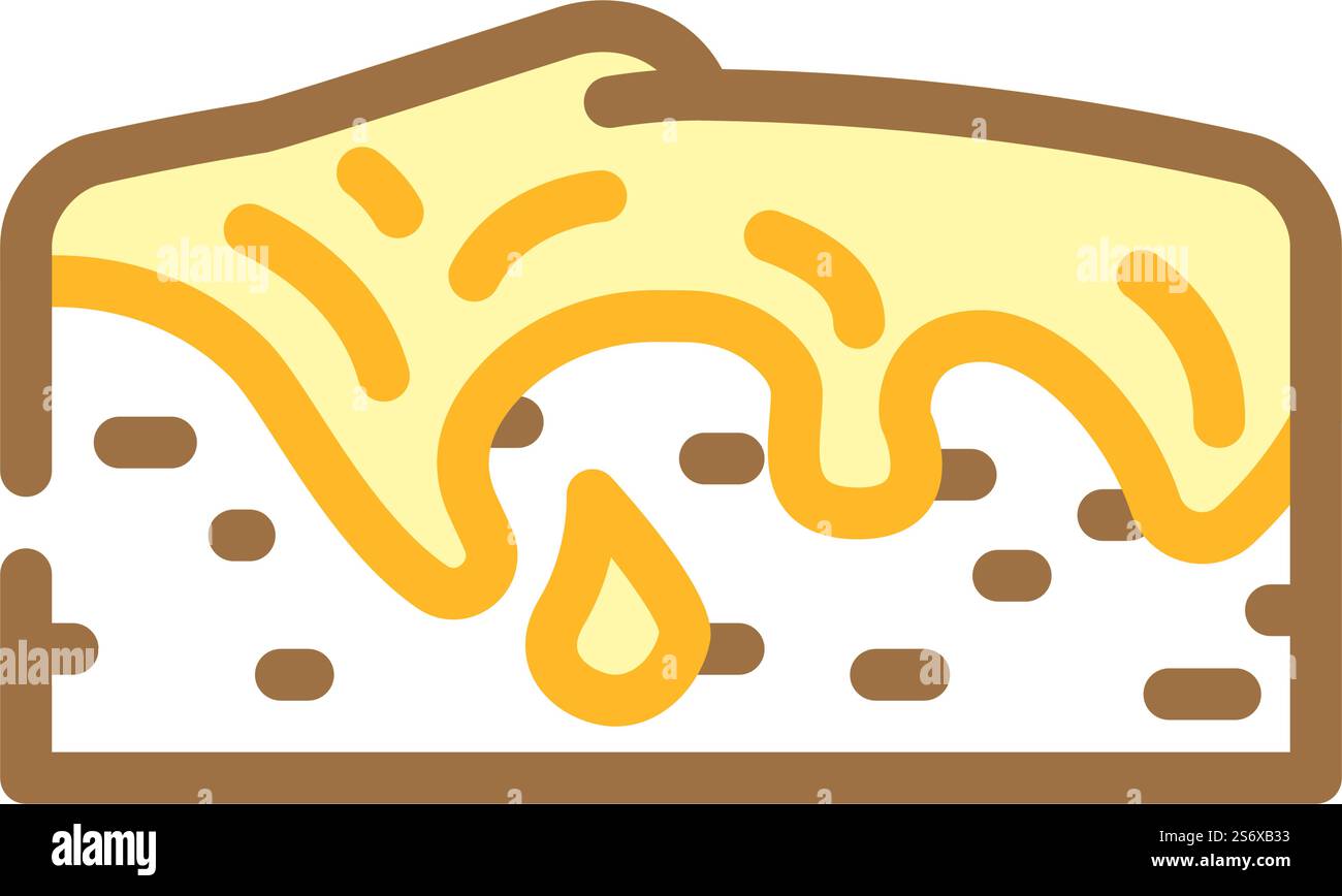 caramel chocolate color icon vector. caramel chocolate sign. isolated ...