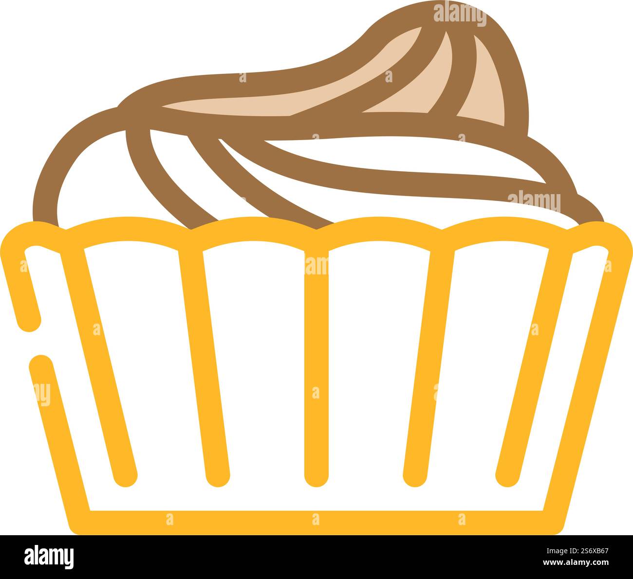 sweet chocolate color icon vector. sweet chocolate sign. isolated ...