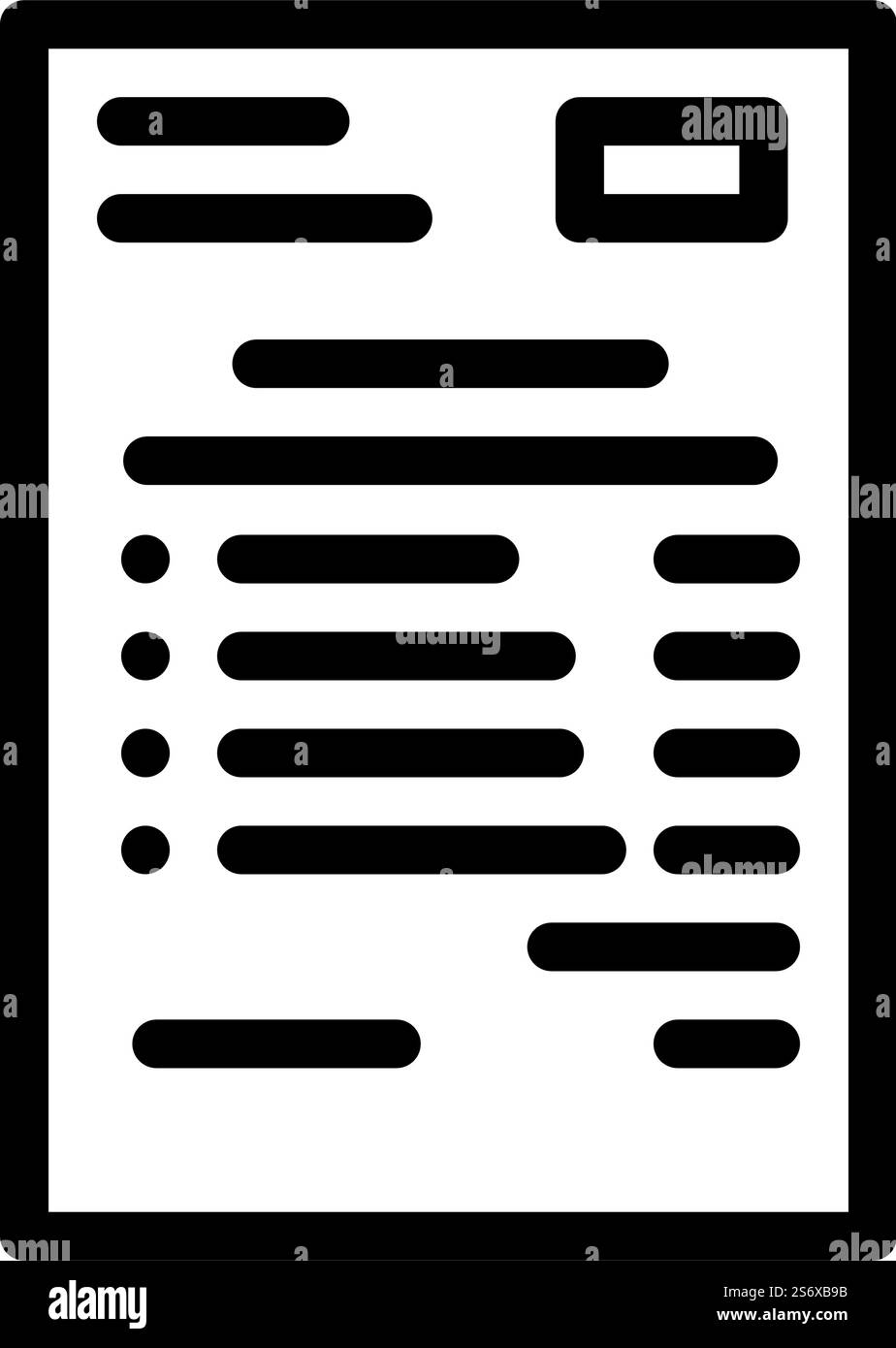 invoice payment facture line icon vector. invoice payment facture sign ...