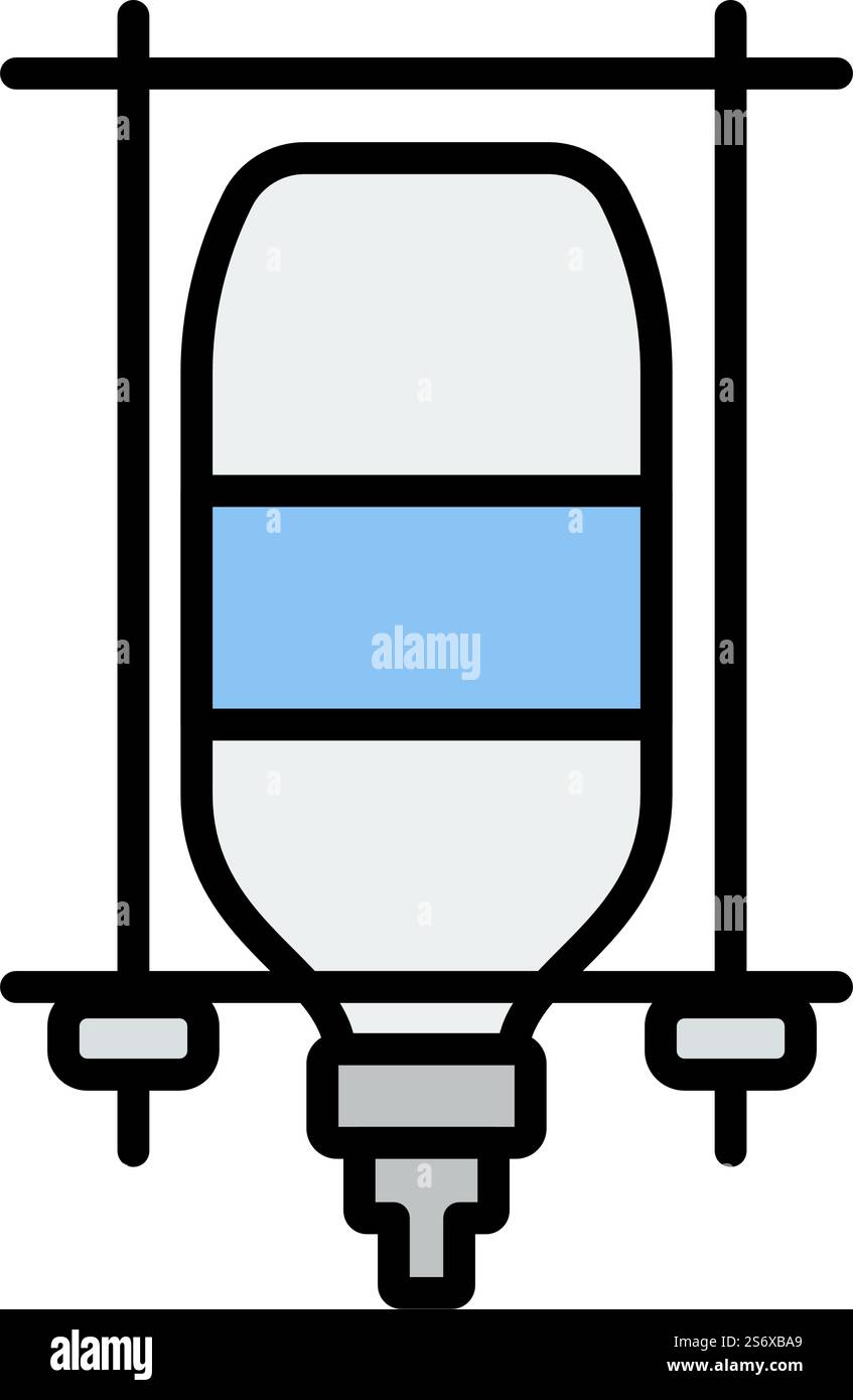 Drop Counter Icon. Editable Bold Outline With Color Fill Design. Vector ...