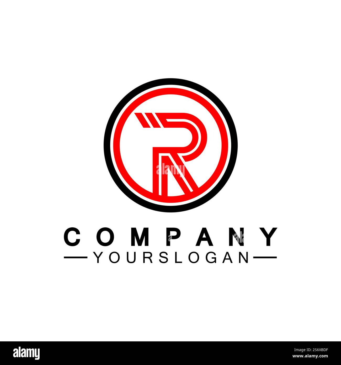 Letter R Monogram Logo Design Brand Identity Logos Designs Vector ...