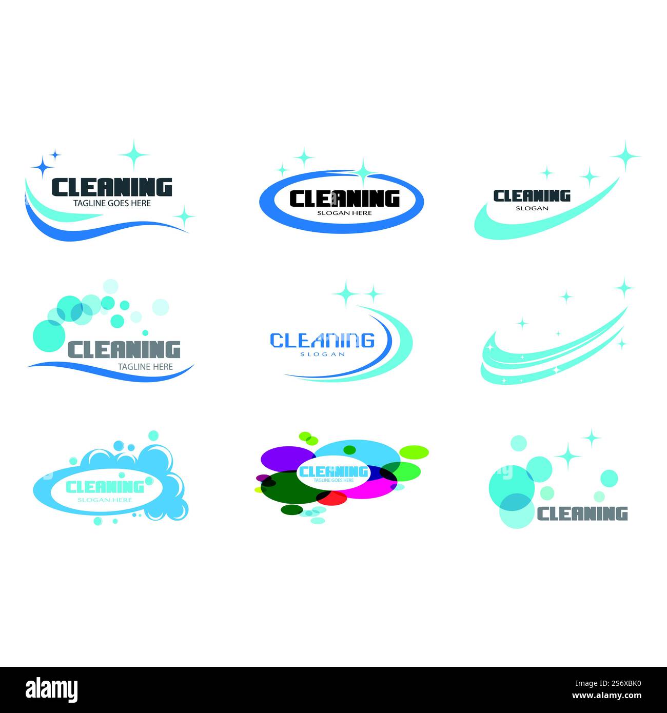 cleaning clean service logo icon vector template Stock Vector Image ...