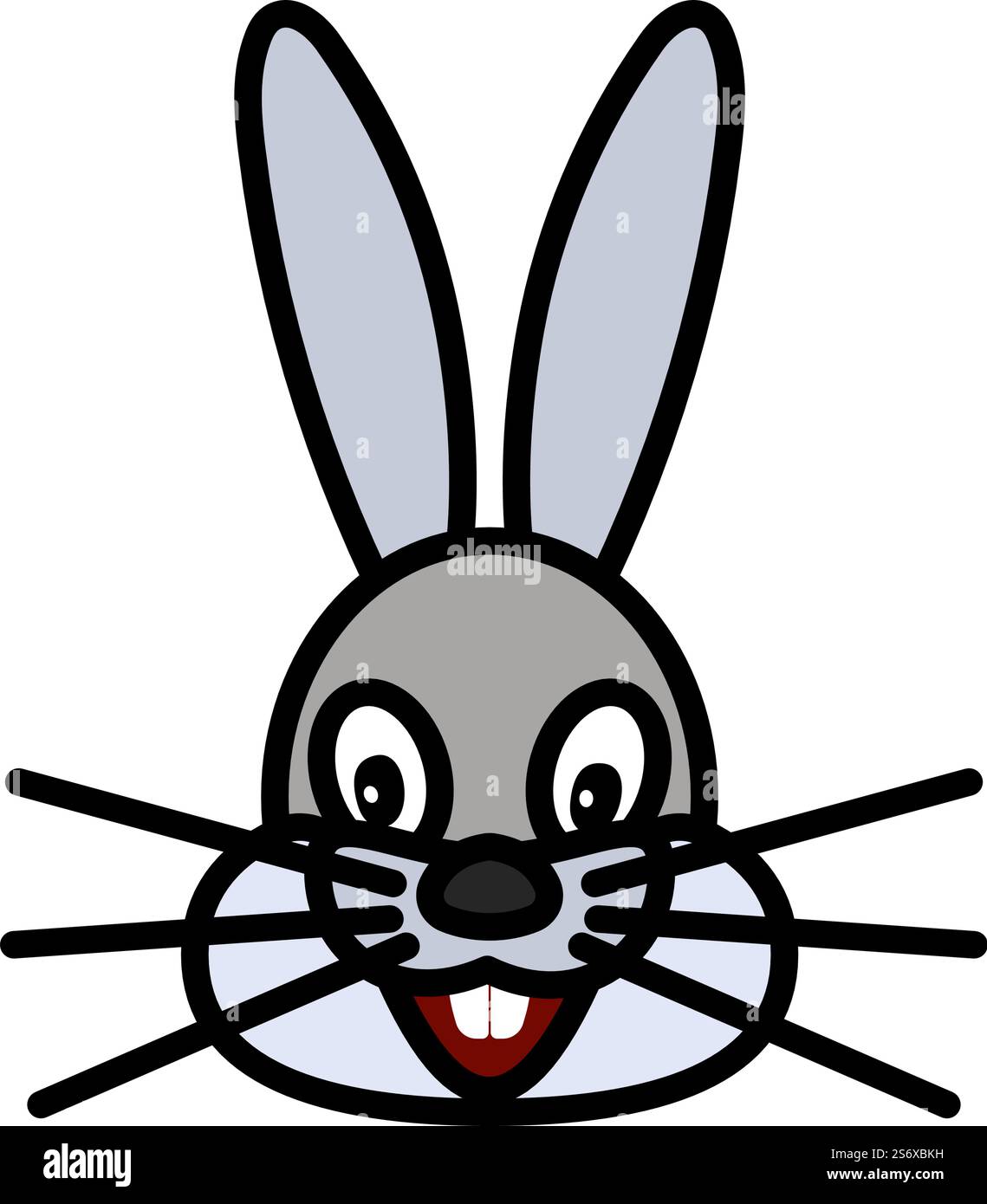 Hare Puppet Doll Icon. Editable Bold Outline With Color Fill Design ...