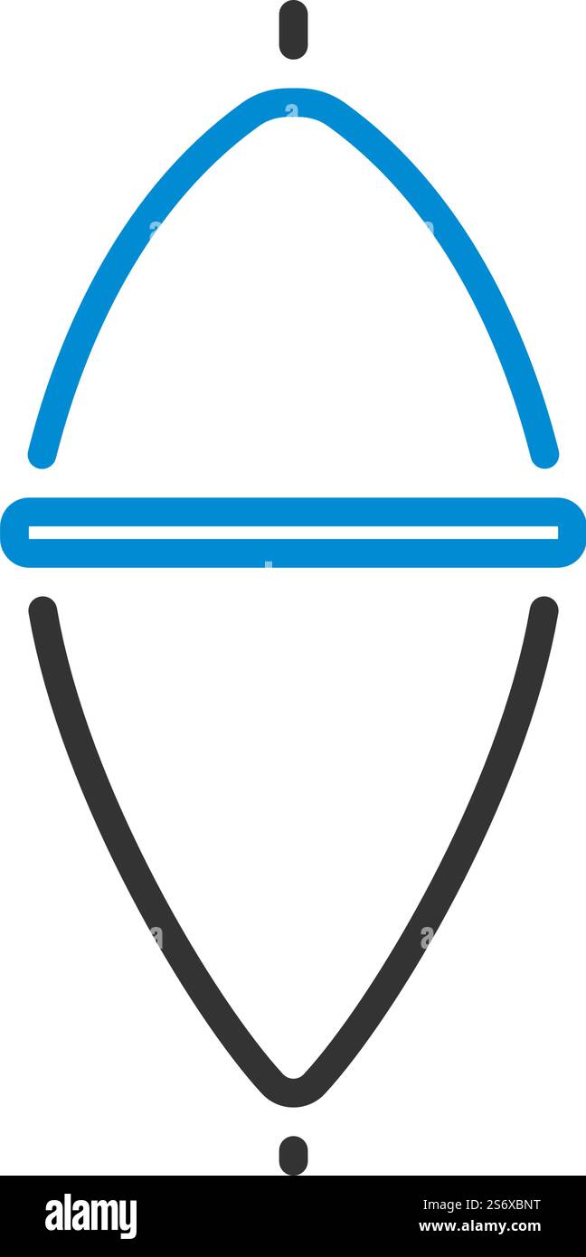 Icon Of Float. Editable Bold Outline With Color Fill Design. Vector ...