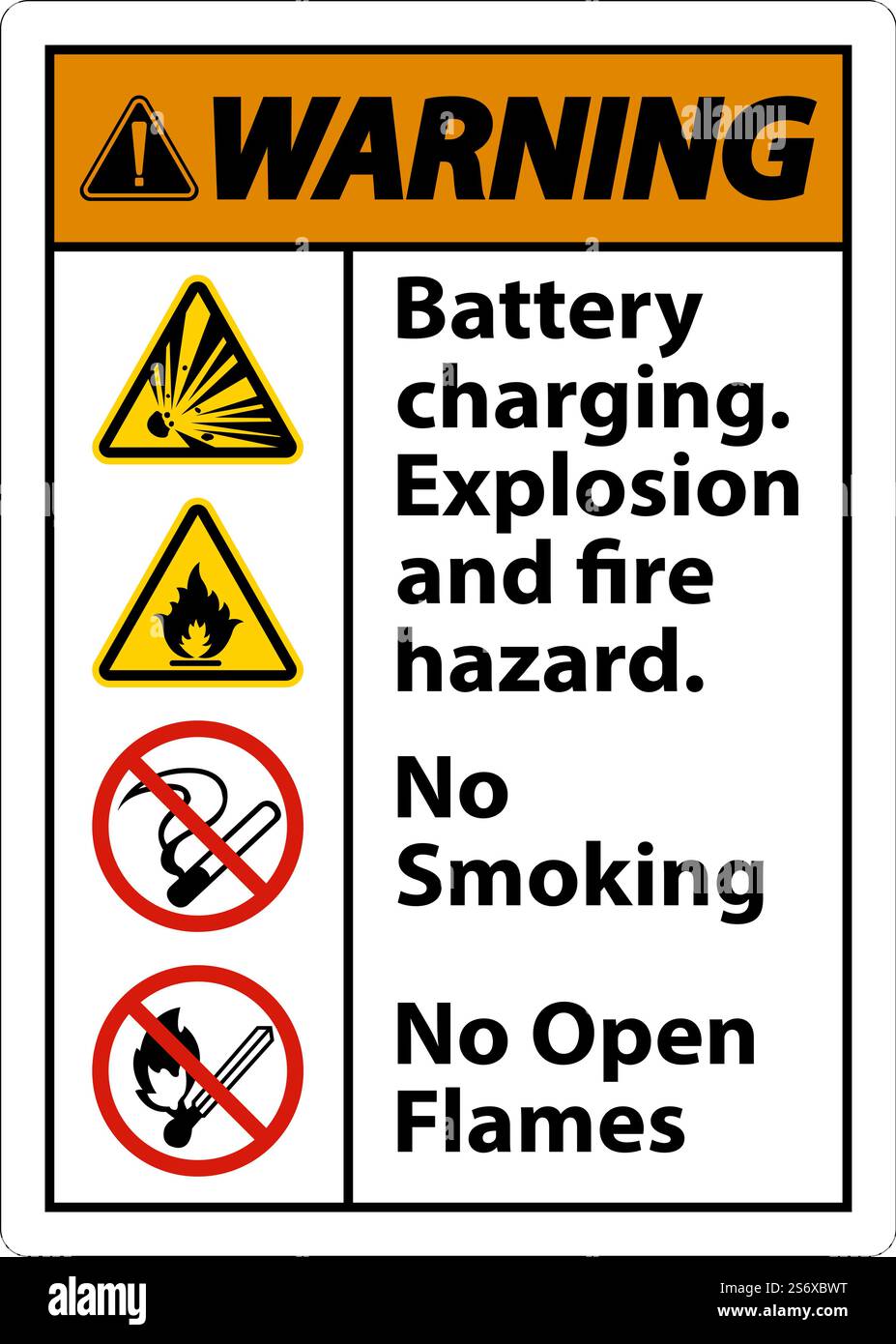 Warning Explosion and Fire Hazard Sign On White Background Stock Vector ...