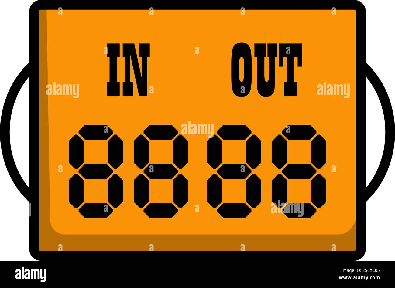 Icon Of Football Referee Scoreboard. Editable Bold Outline With Color ...