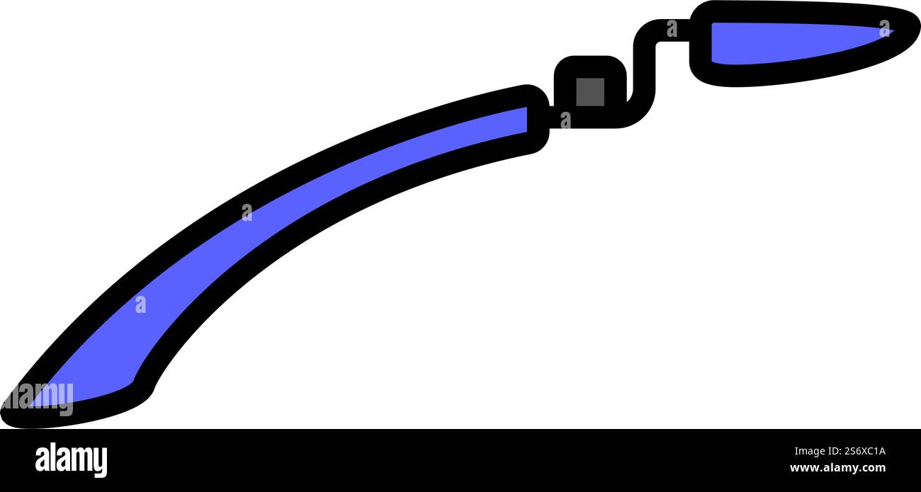 Bike Fender Icon. Editable Bold Outline With Color Fill Design. Vector ...