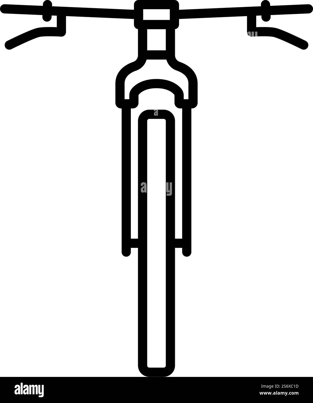 Bike Icon. Bold outline design with editable stroke width. Vector ...
