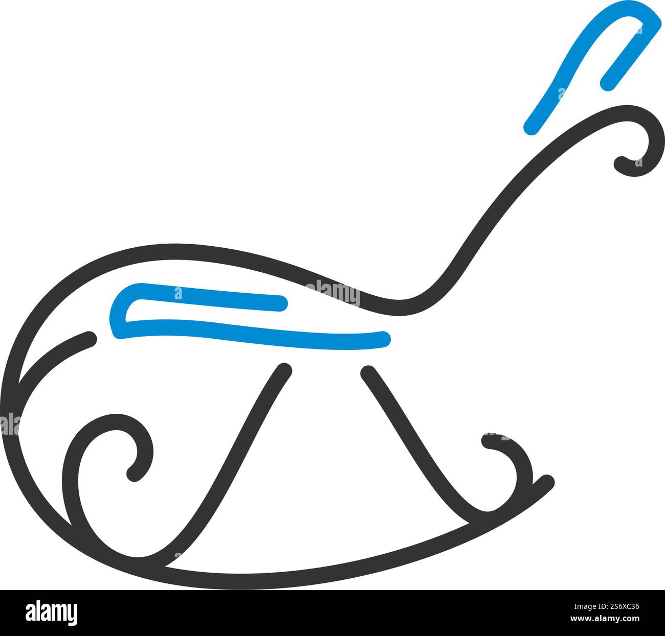 Rocking Chair Icon. Editable Bold Outline With Color Fill Design ...