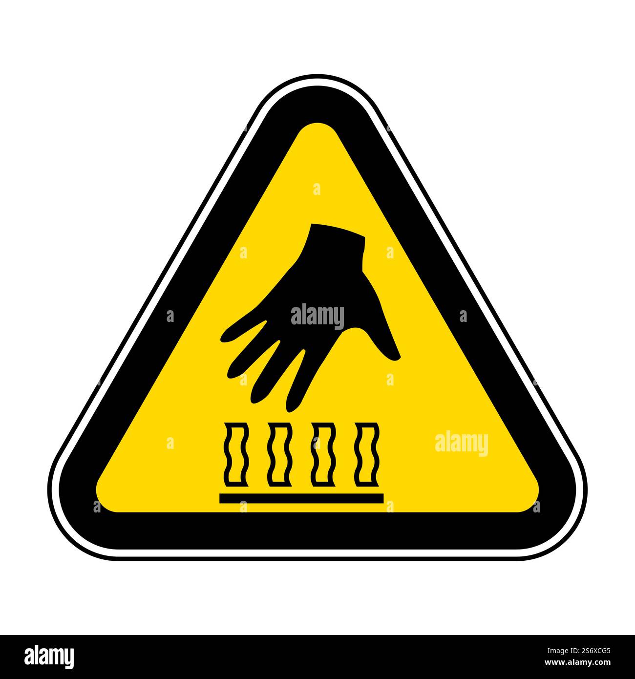 Hot Surface Do Not Touch Symbol Stock Vector Image & Art - Alamy