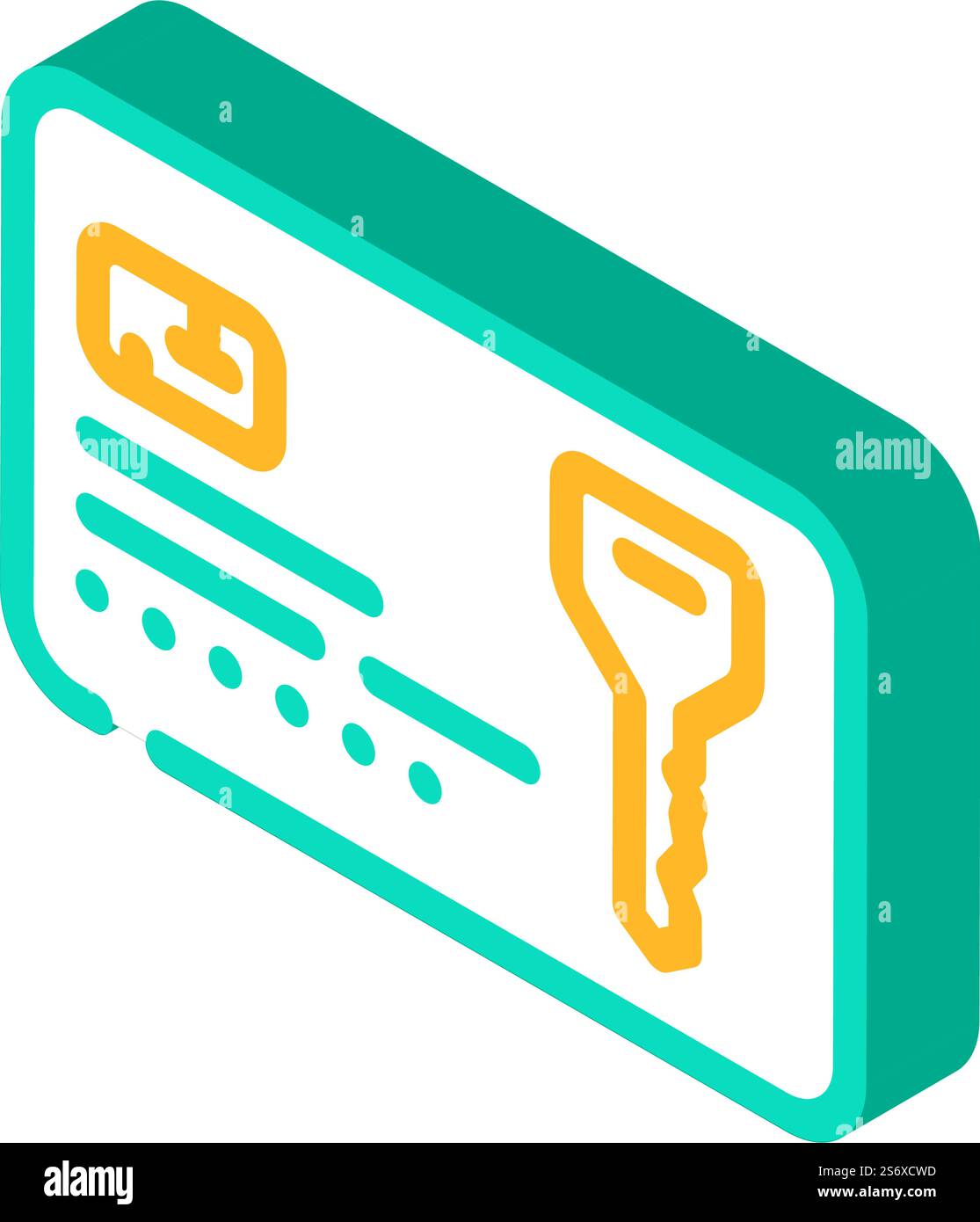 map key isometric icon vector. map key sign. isolated symbol ...
