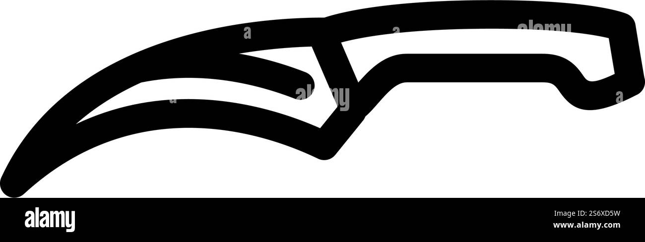 birds break vegetable knife line icon vector. birds break vegetable ...