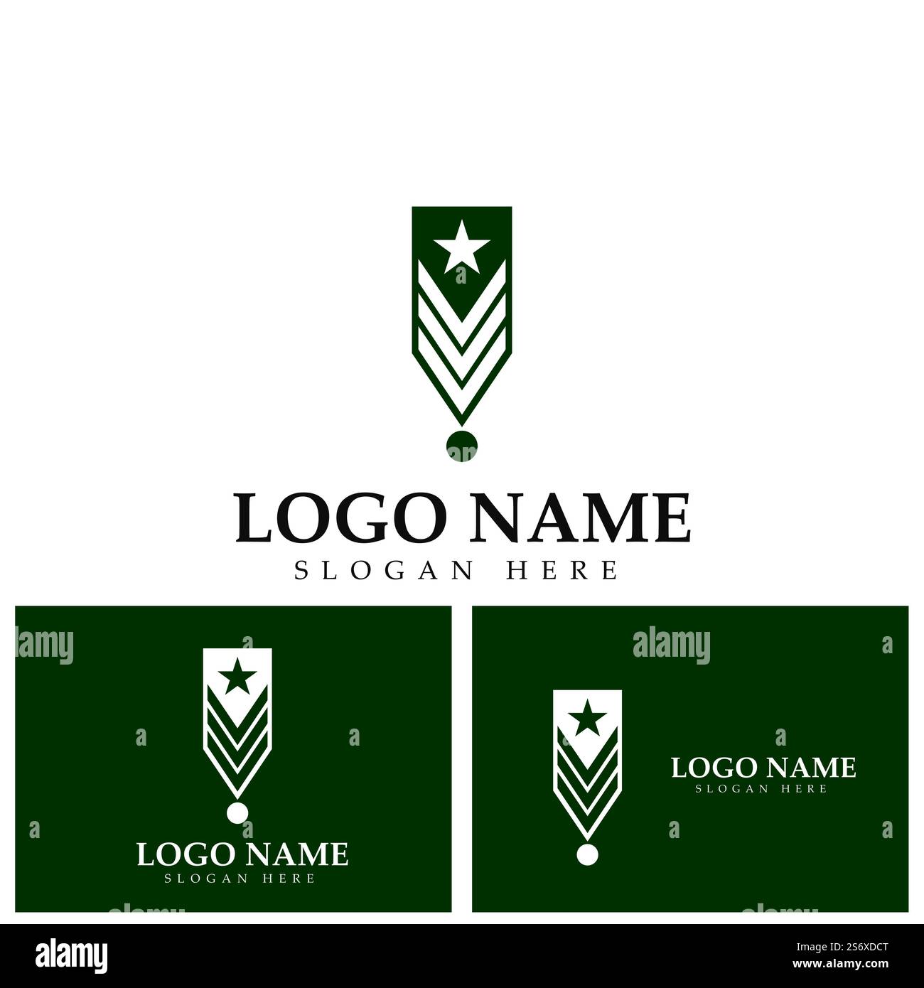 Military Rank Icon. Badge Vector. Grade Illustration Sign Symbol Stock ...