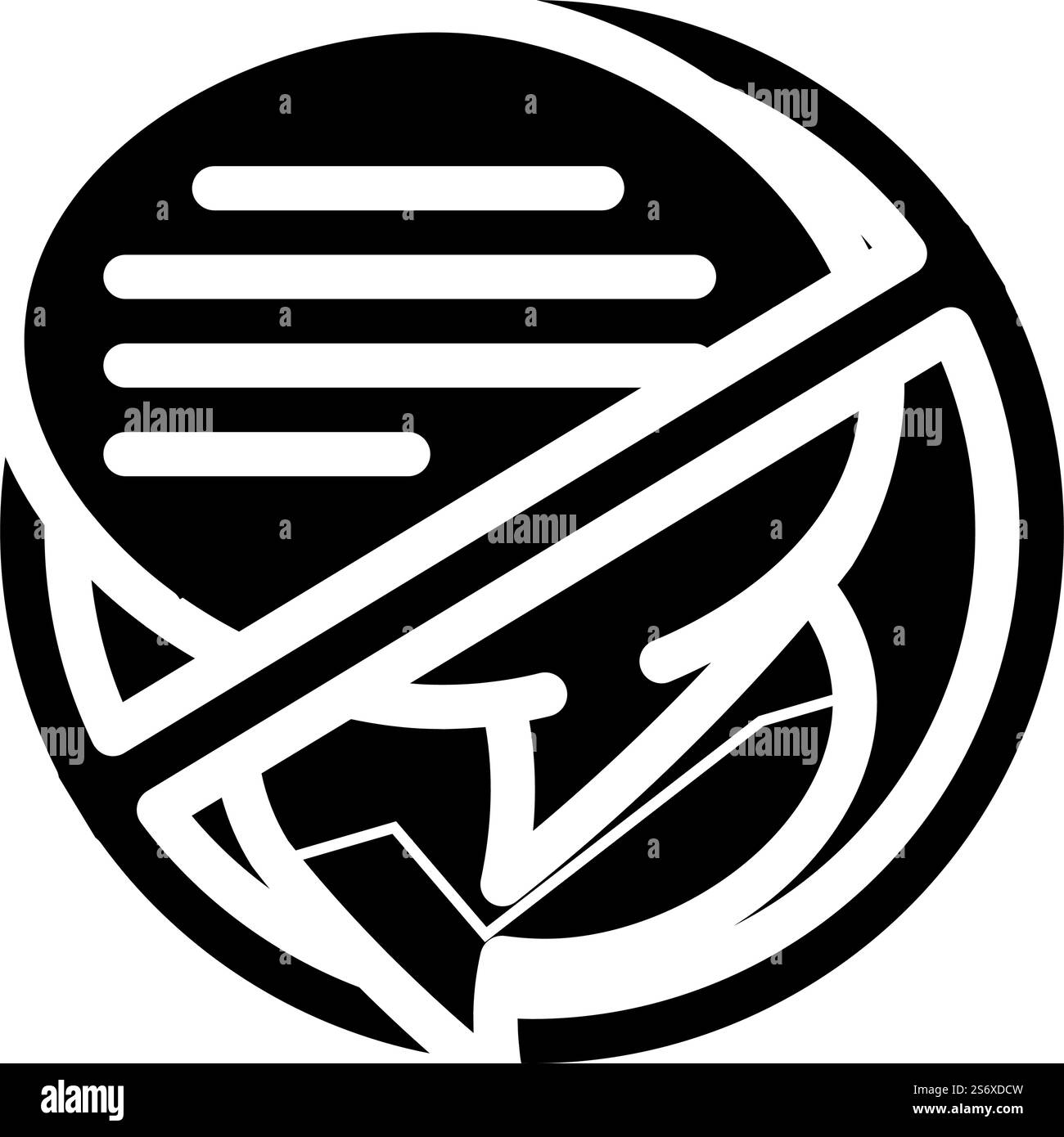 refusal to communicate in real life glyph icon vector. refusal to ...