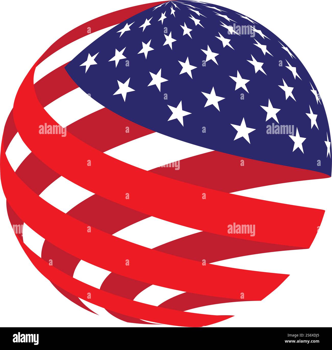 American flag illustration vector design template Stock Vector Image ...