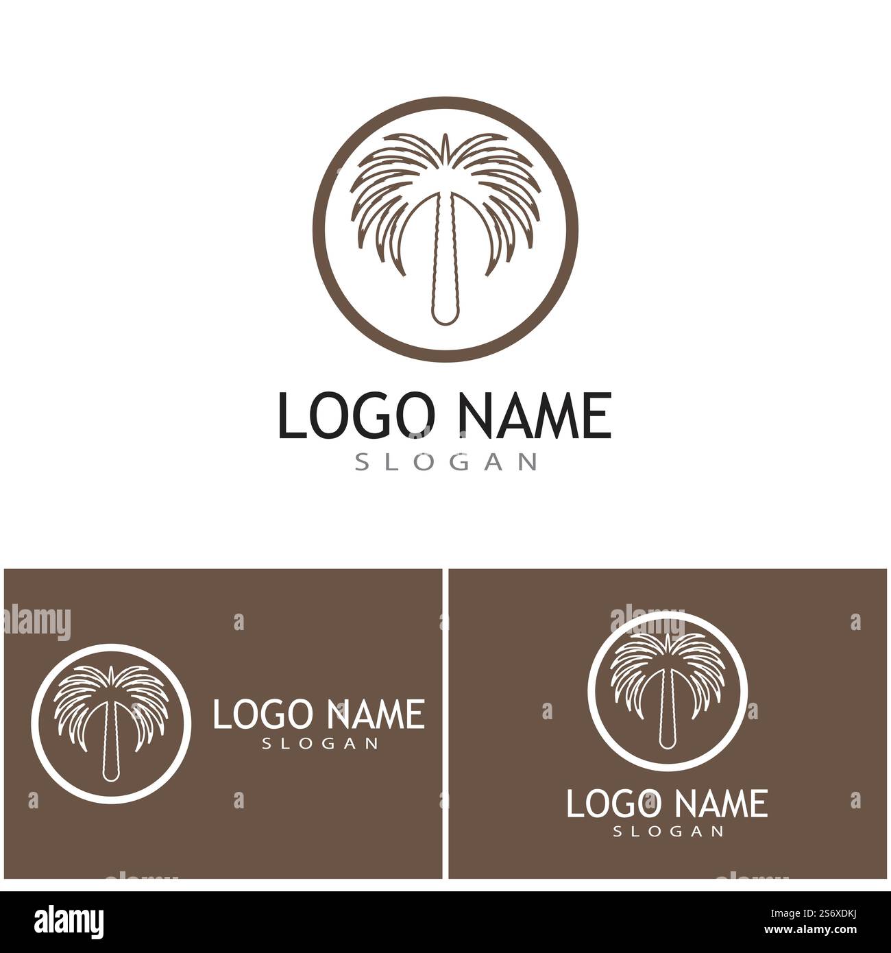 Dates tree Logo Template vector symbol design Stock Vector Image & Art ...