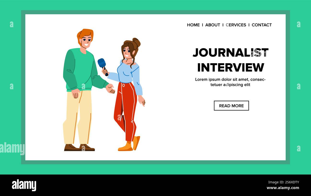 journalist interview vector. microphone news, tv media, television press journalist interview ...