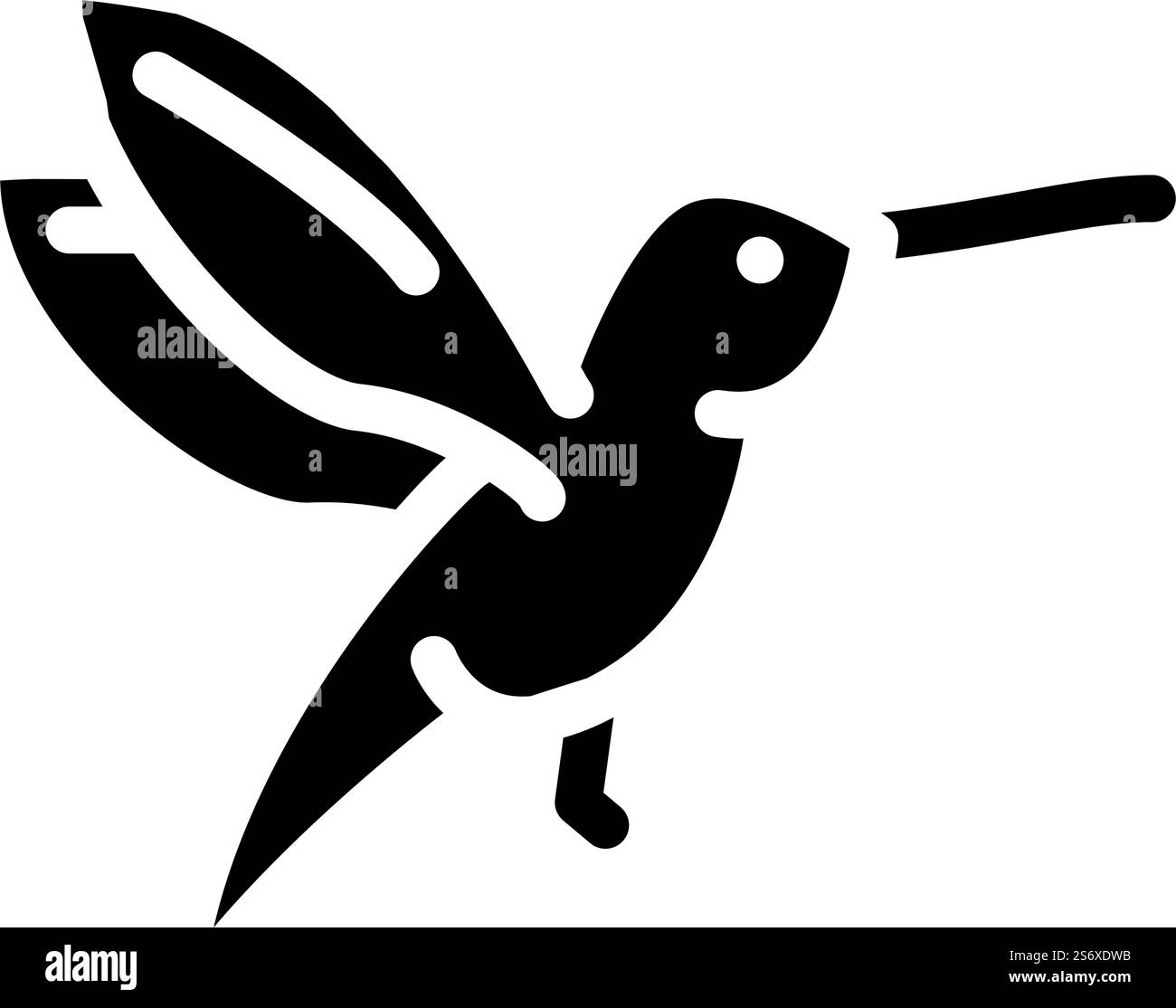 colibri little bird glyph icon vector. colibri little bird sign ...