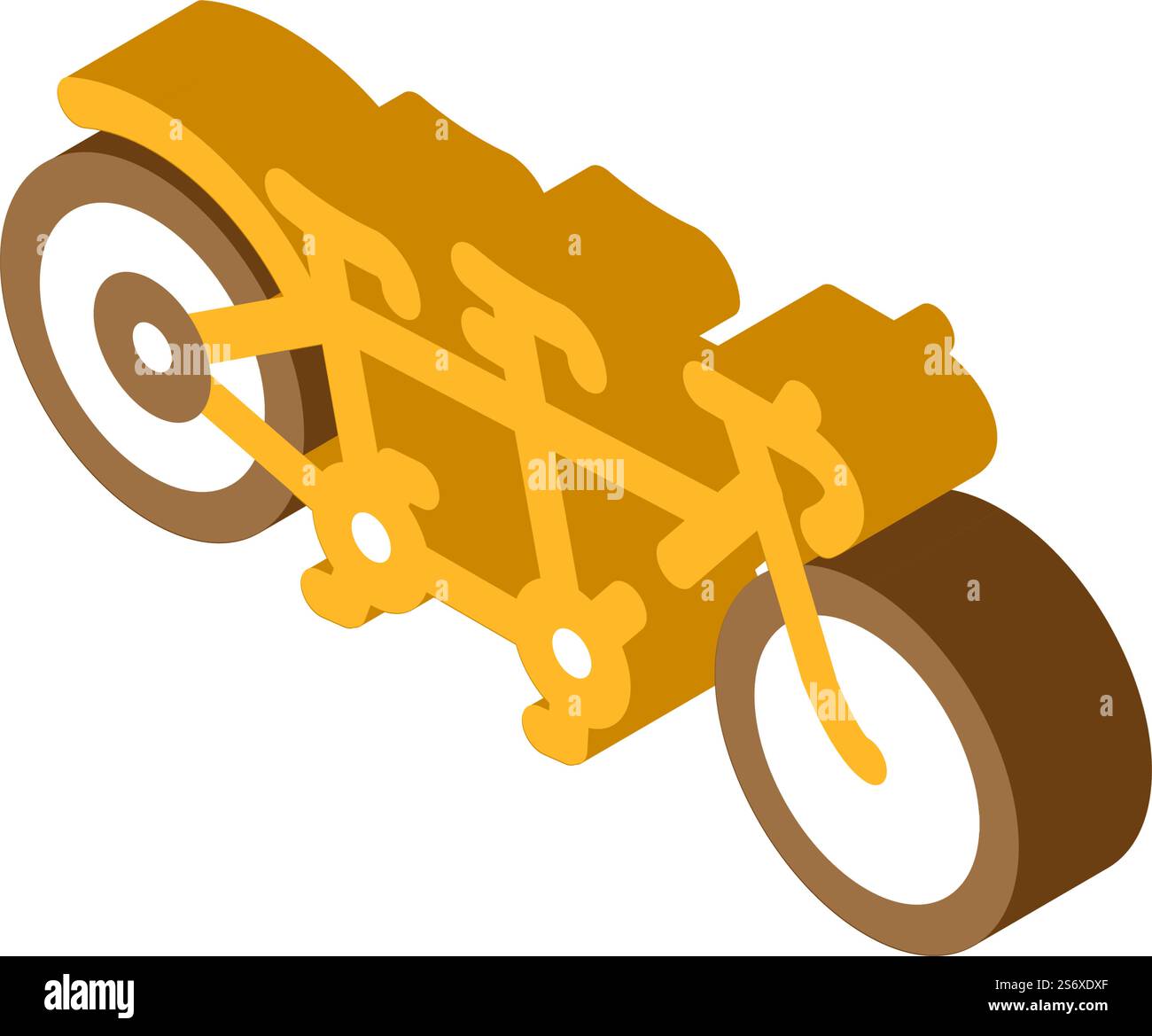tandem bike for couple rider isometric icon vector. tandem bike for ...