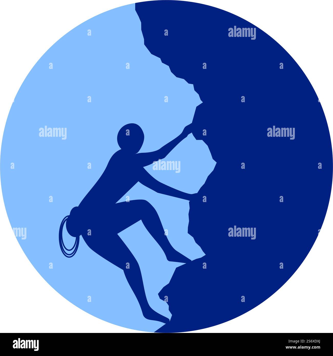 Rock climbing logo vector flat design template Stock Vector Image & Art ...