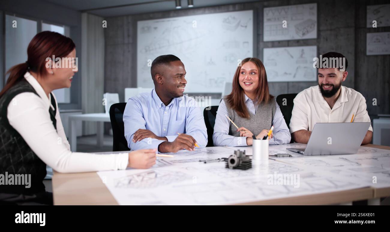 Mechanical Part Design Blueprint. Technical Document Paper Stock Photo ...