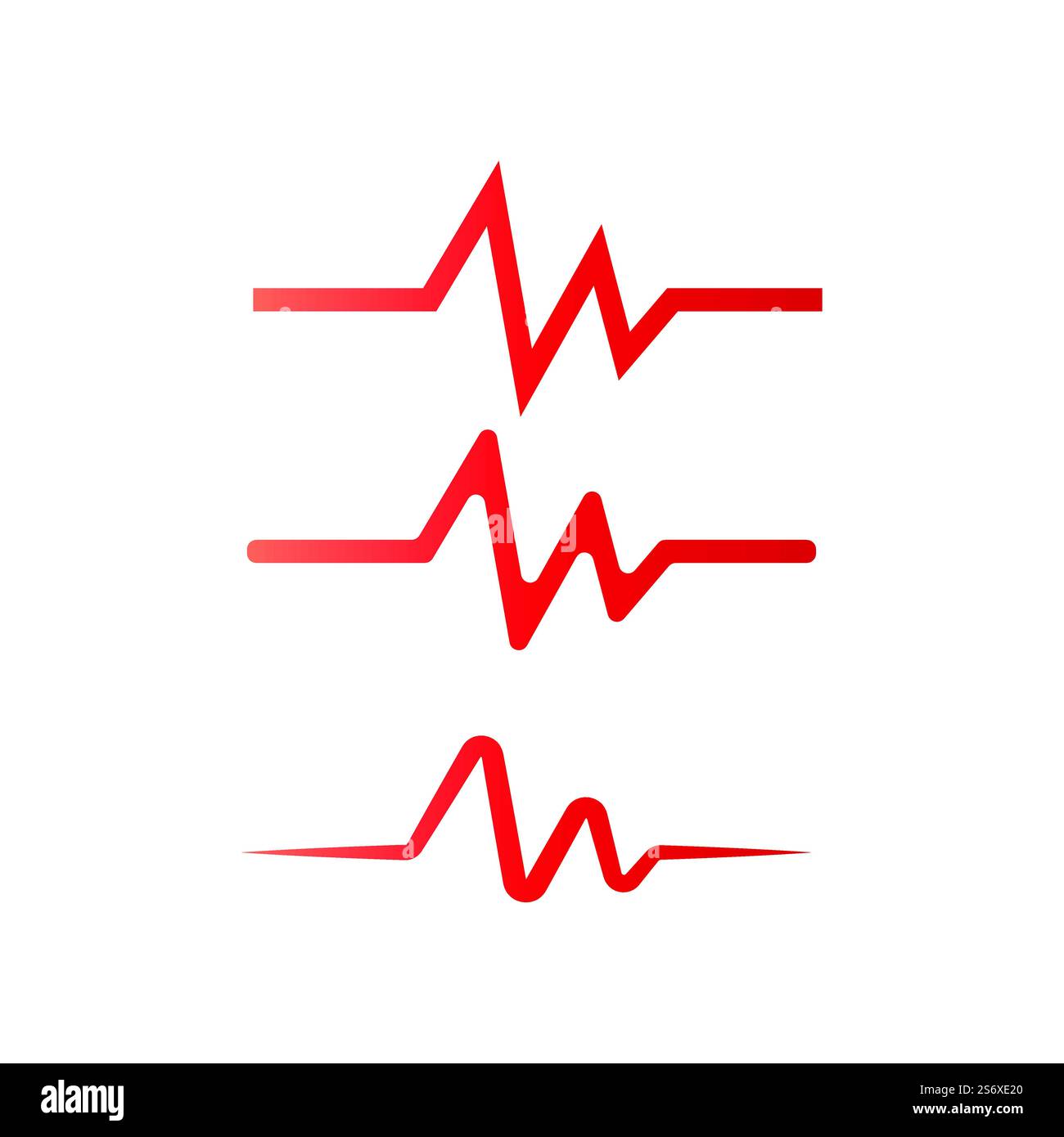 Pulse line ilustration vector template Stock Vector Image & Art - Alamy