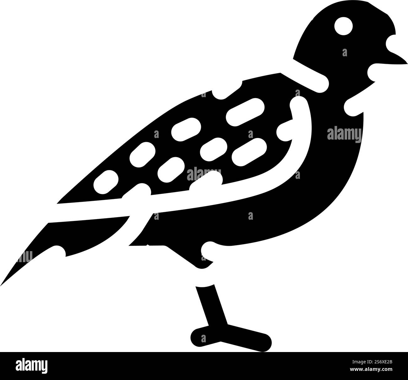 sparrow bird glyph icon vector. sparrow bird sign. isolated contour ...