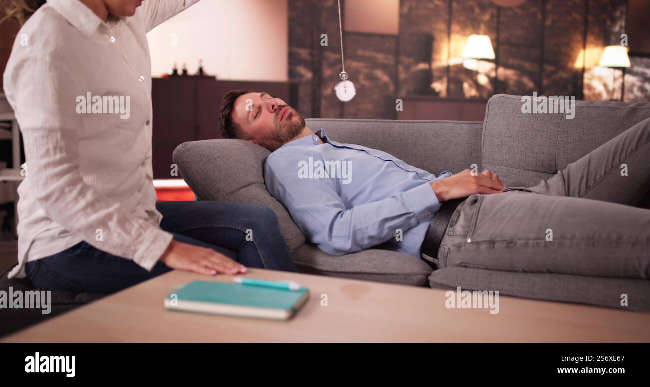 Psychology Hypnosis Using Pendulum. Hypnotic Treatment And Hypnotherapy ...