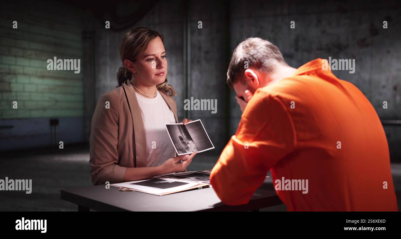 Criminal Defense Attorney In Prison. Police Investigator In ...