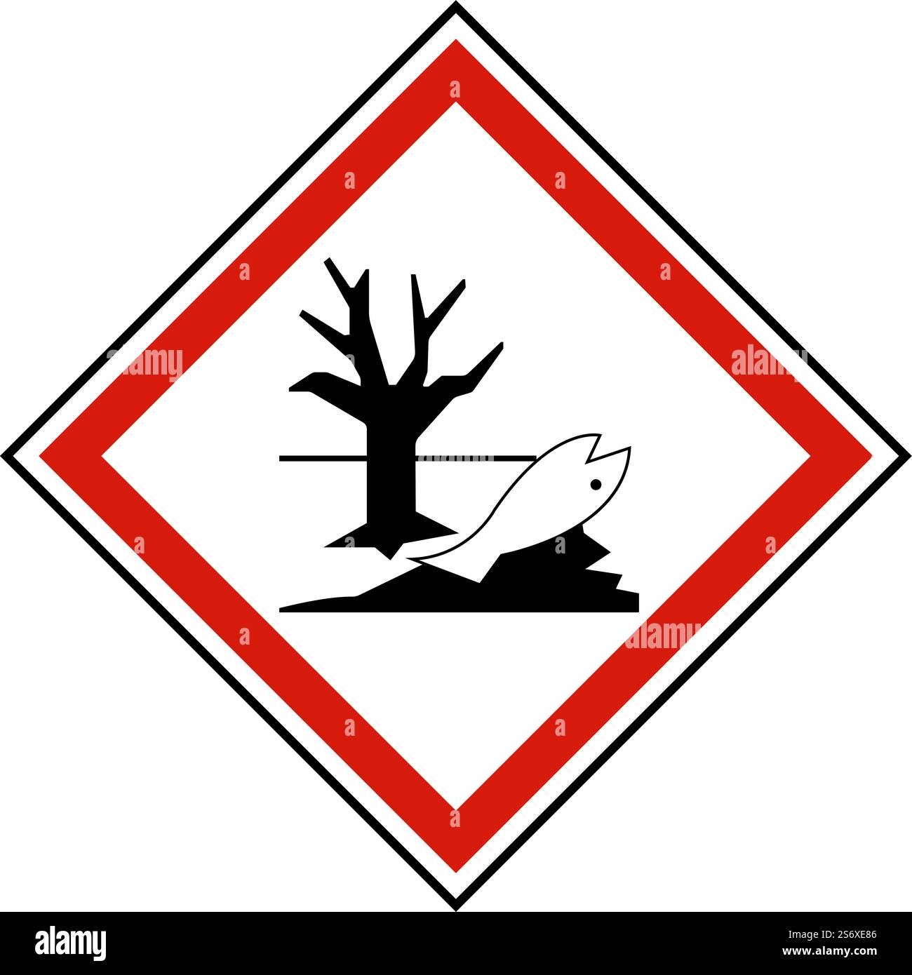Harmful to the Environment Symbol Label On White Background Stock ...