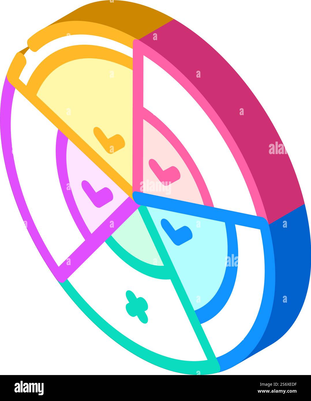 balance wheel isometric icon vector. balance wheel sign. isolated ...