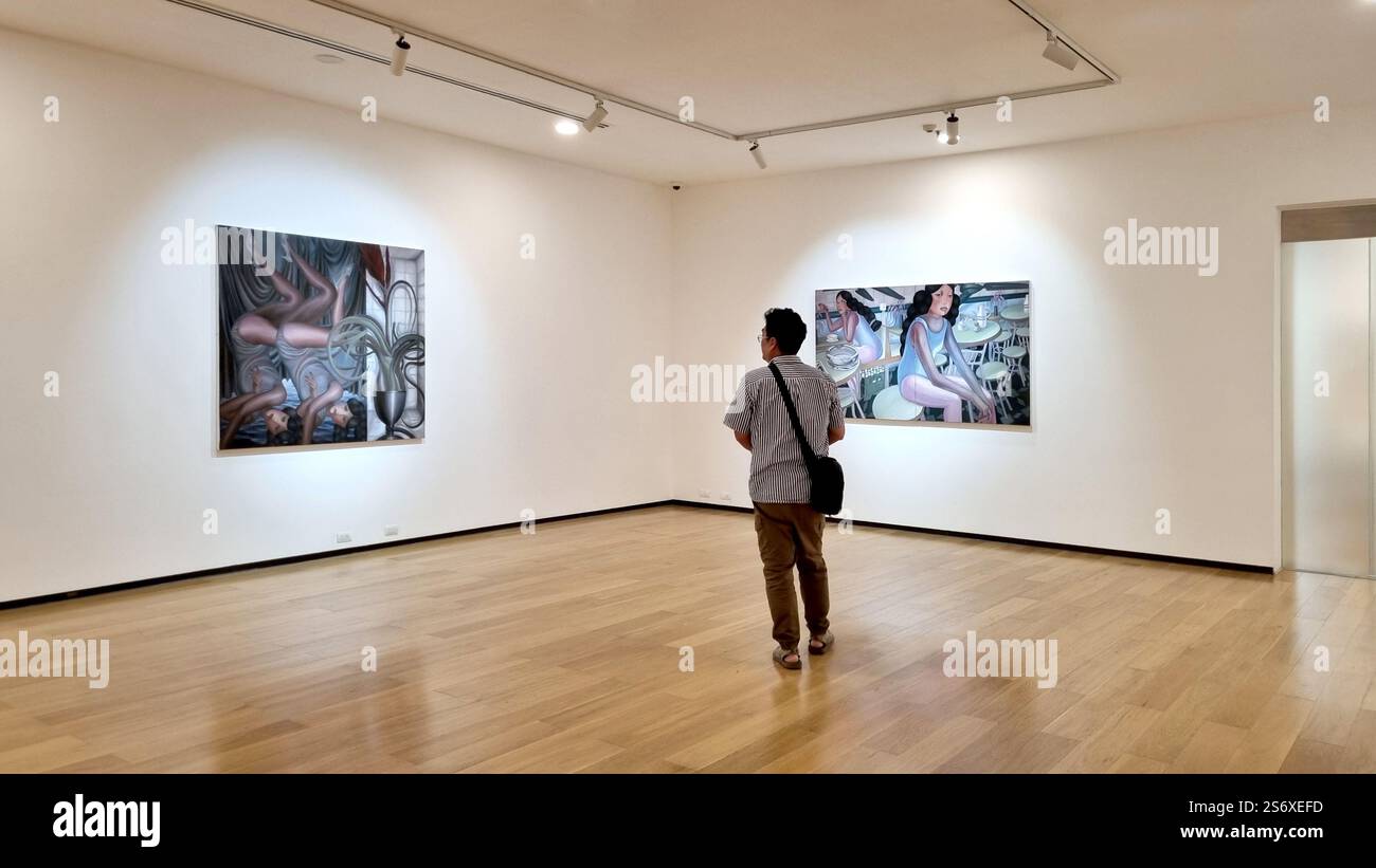 Bangkok, Thailand - March 14, 2024 : Contemporary Art Exhibition ...
