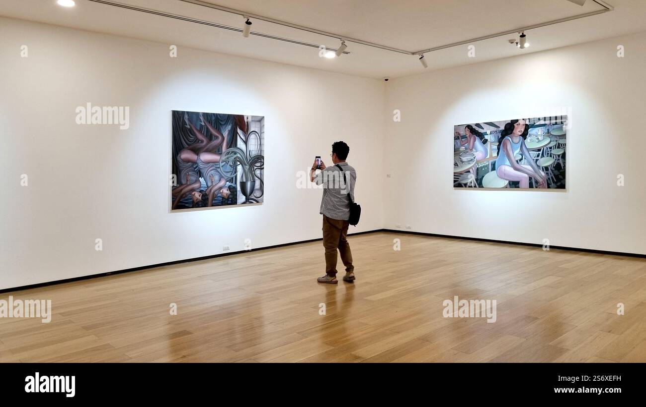 Bangkok, Thailand - March 14, 2024 : Contemporary Art Exhibition ...
