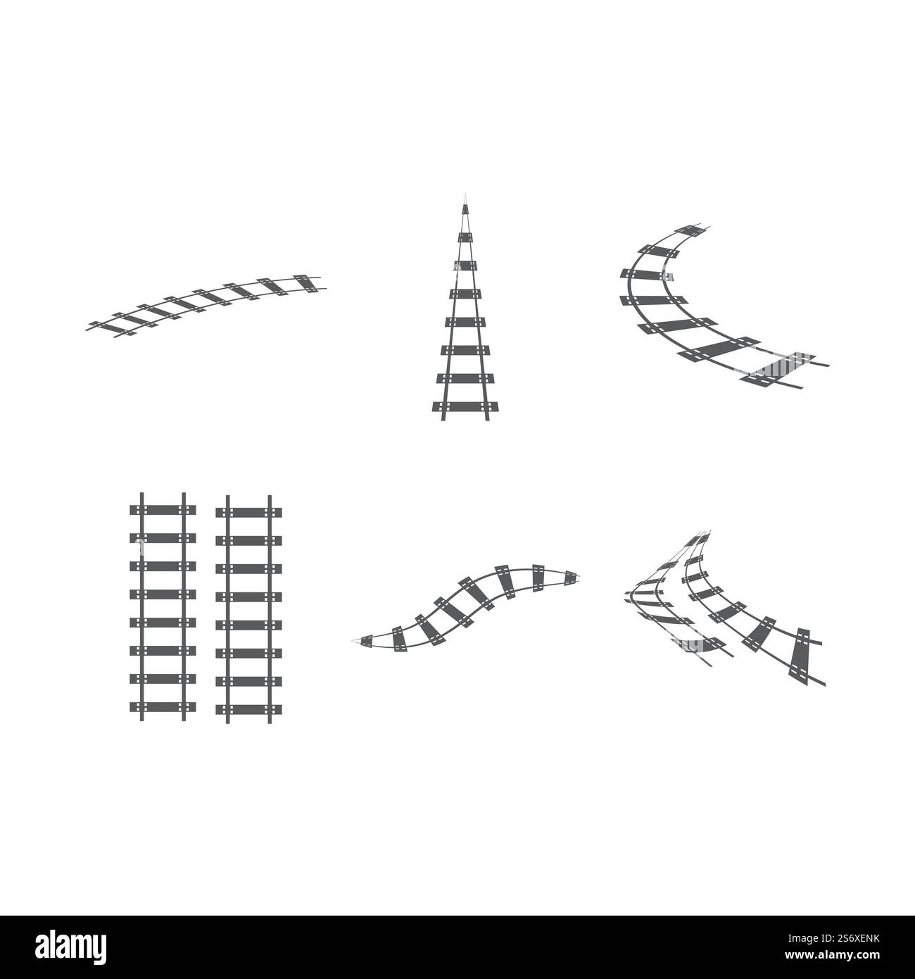 Train tracks vector icon design template illustration Stock Vector ...